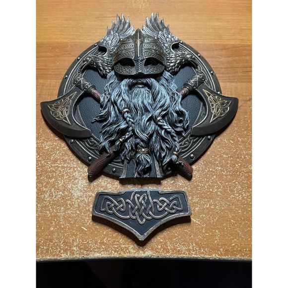 Veronese Design | Wall Decor | Bronze Finished Viking Warrior With ...